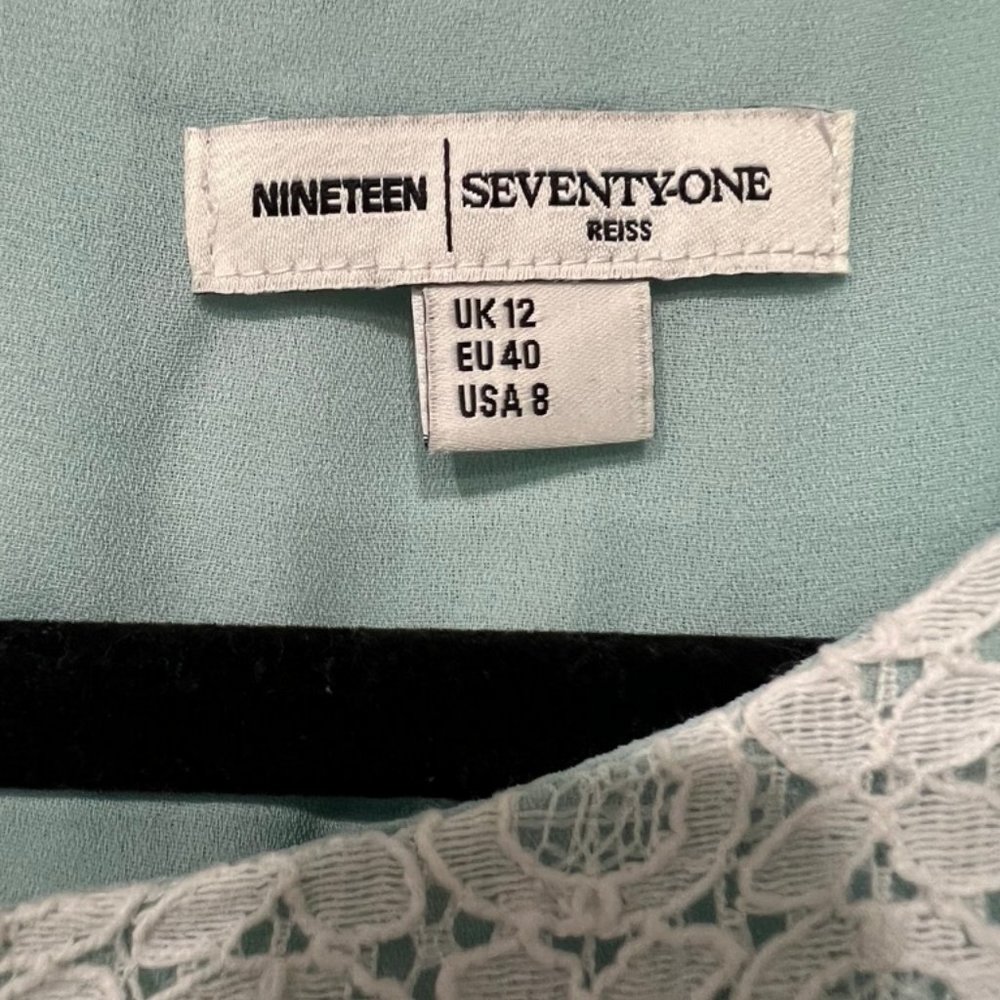 Reiss - Nineteen Seventy One Hestia Frill Ivory Dress… - Gem